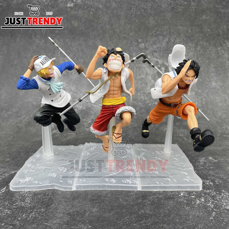 Anime One Piece 17cm MARINE Uniform Monkey Luffy Sabo Pertgas D. Ace ...