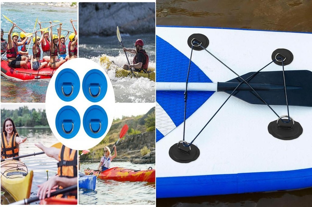 OMG Boat D-ring Patch Strong Adhesive D-ring Buckle 4pcs Stainless ...