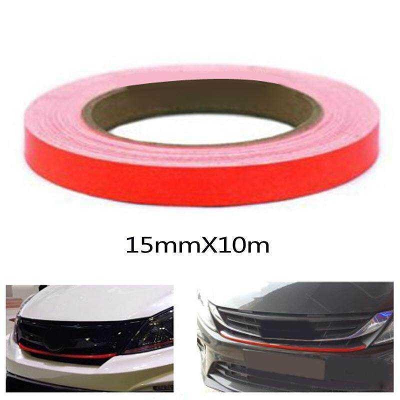 TEHAUTO Red Lining Reflective Vinyl Wrap Film Car Sticker Decal 12Mm X ...