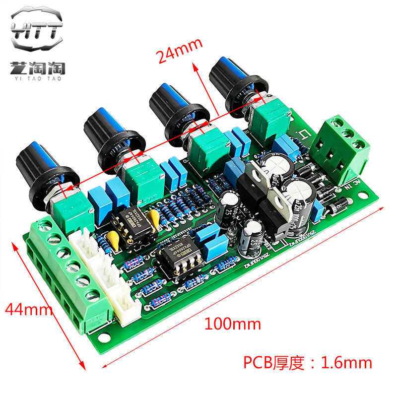 HIFI level NE5532 tone board preamplifier OPA2604 dual op amp amplifier preamplifier module ...
