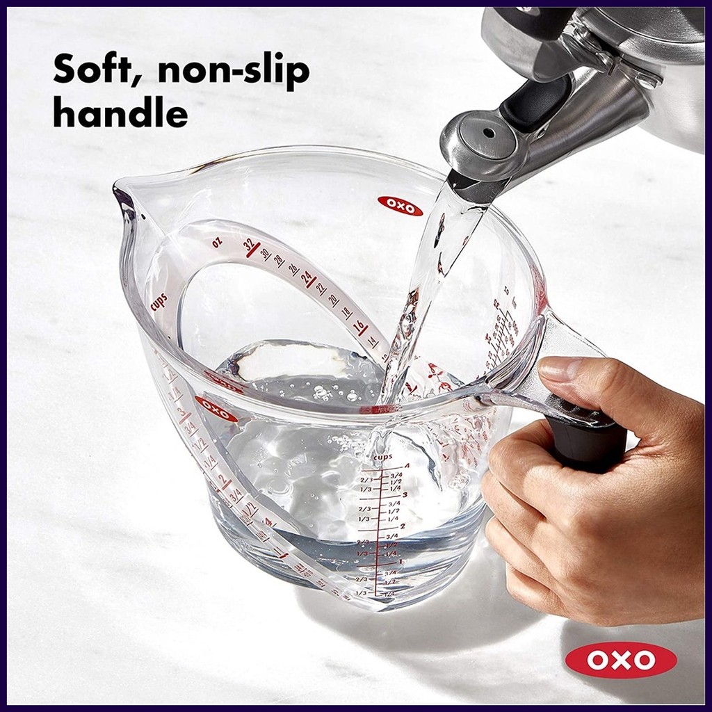 ♣ OXO Houseware Good Grips 4-Cup Angled Measuring Cup | Shopee Philippines