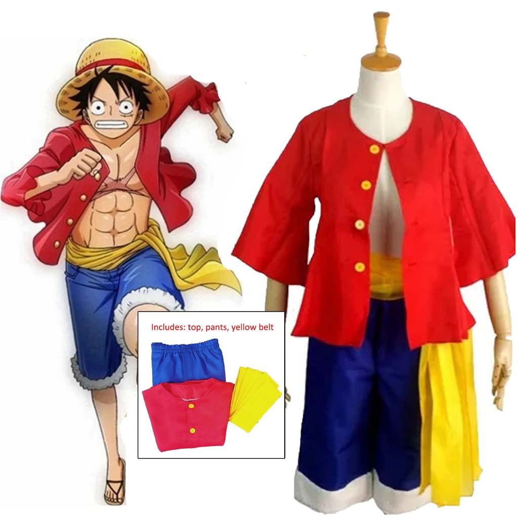 in stock Adult ANIME COSPLAY LUFFY ONE PIECE COSTUME | Shopee Philippines