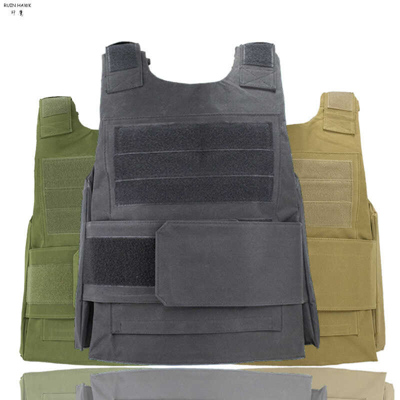 Black Hawk tactical vest outdoor protective combat equipment American ...