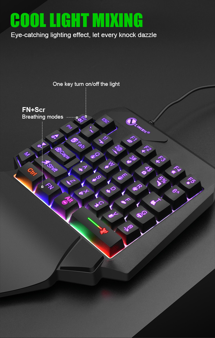 Zeus X Limeide GK-103S PUBG and other games 40-key peripheral one ...