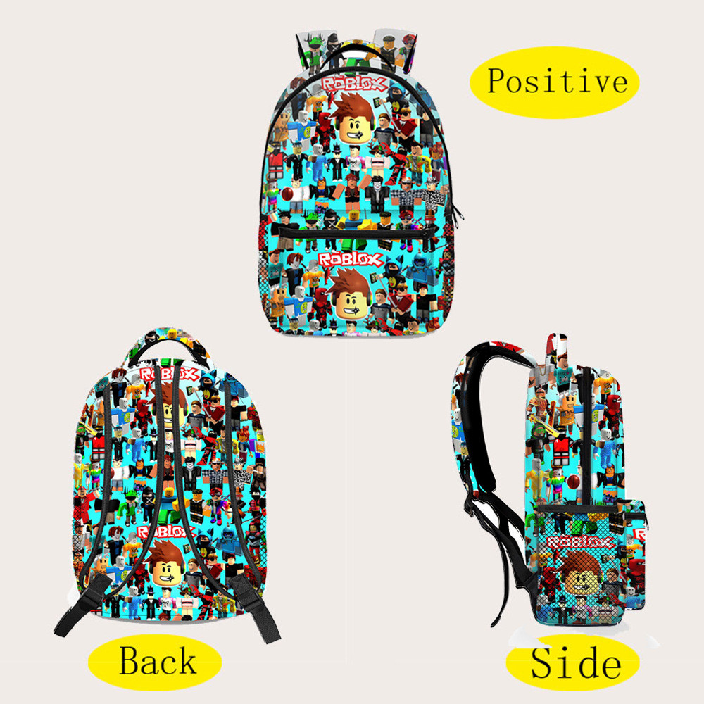 Roblox Backpack Three Piece Set Surrounding Full 3D Printed Student ...