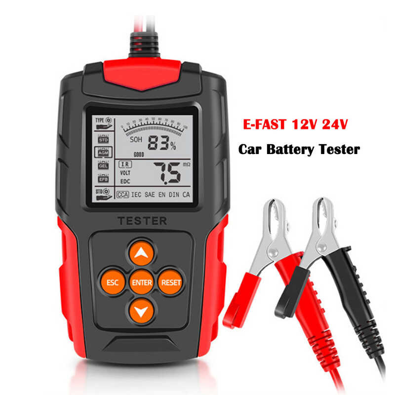 E-FAST Tester LCD Analyzer 12V 24V Charge Testing Car Diagnostic Tool ...