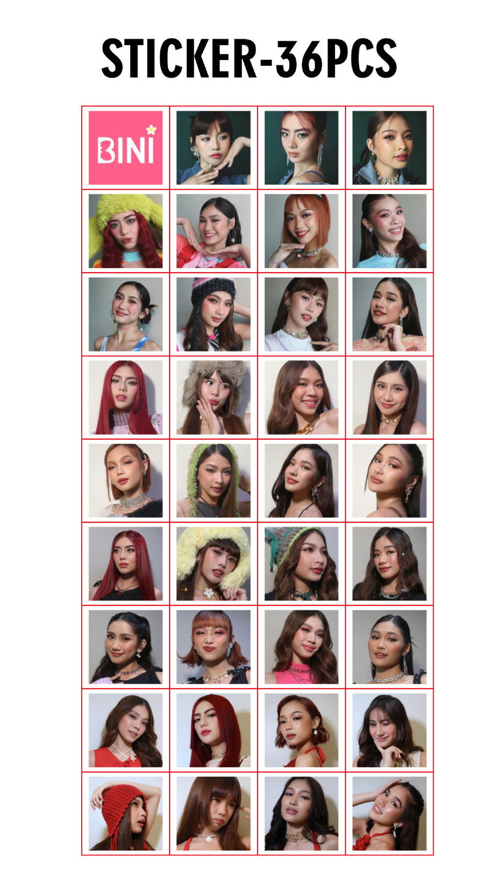 30/55/96 Pcs Bini Lomo cards Bini Photocards Holographic Photo Card ...