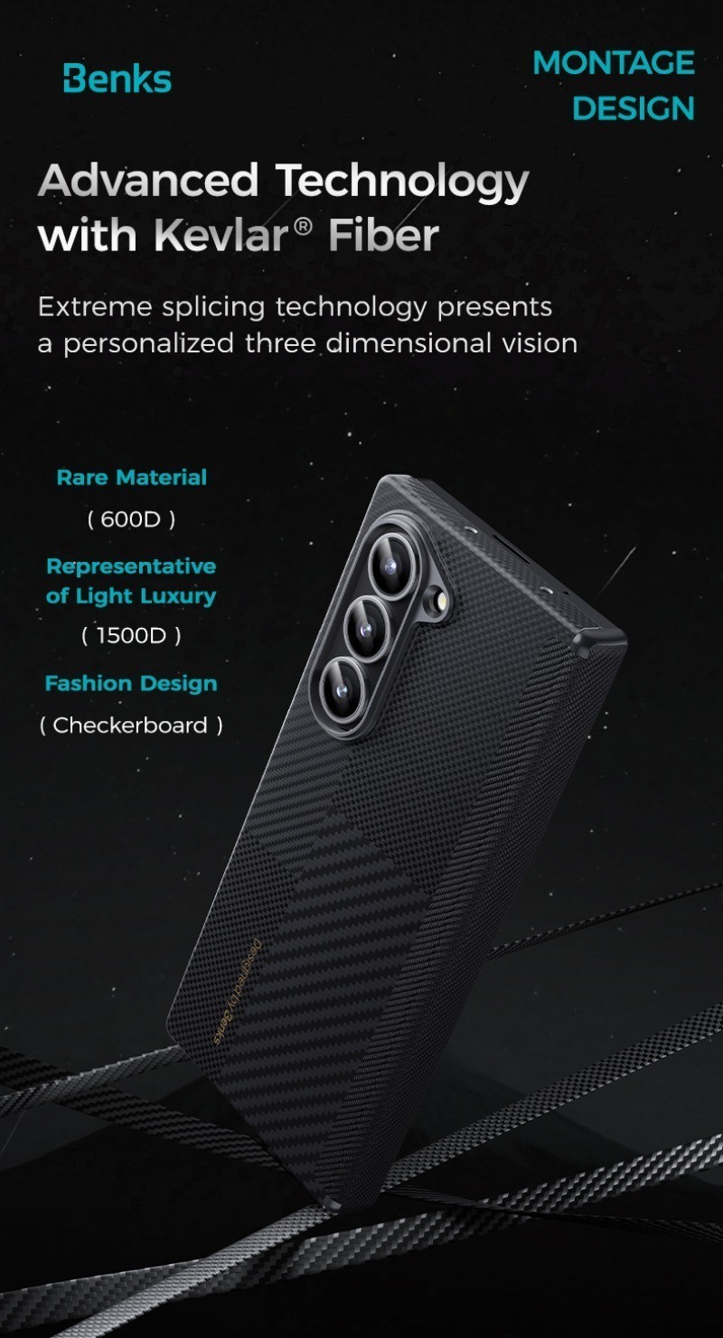 [Benks Official] Benks for Samsung Galaxy Z Fold 5 / Z Fold 6 Montage ArmorAir Case Built with ...