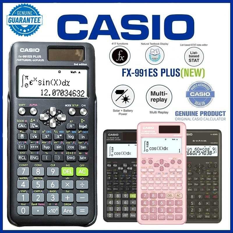 Scientific Calculator Fx-991ES plus Solar portable rechargeable ...