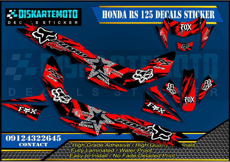 Honda Rs 125 Decals Sticker | Shopee Philippines
