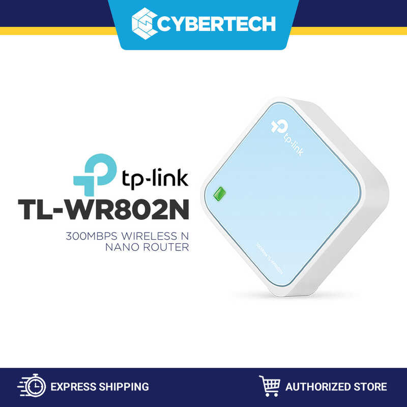 Cybertech TP-Link TL-WR802N 300Mbps Wireless N Nano Router COD ano ...