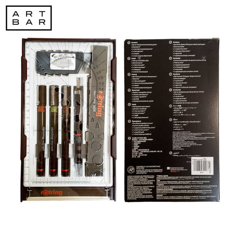 Rotring Technical Pen 151413 6A 135 College Set Iso May Adaptor - Art ...