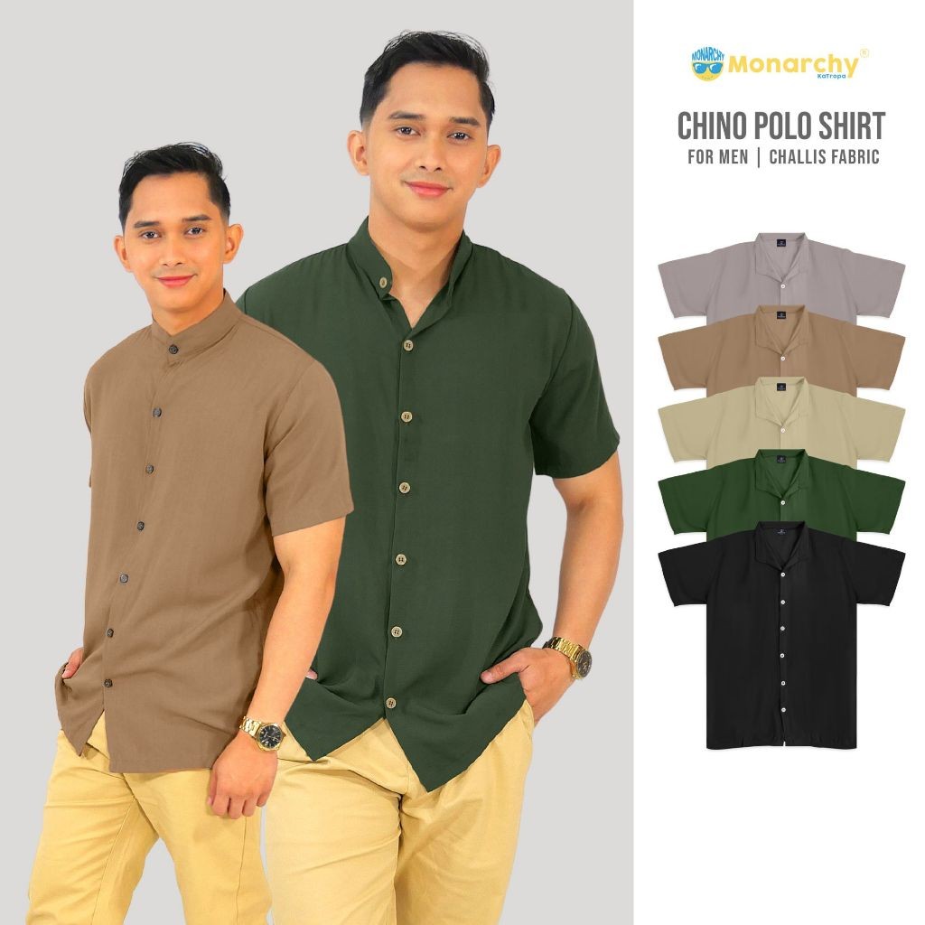 Monarchy Chino Polo Shirt for Men | Challis Fabric | Premium High ...