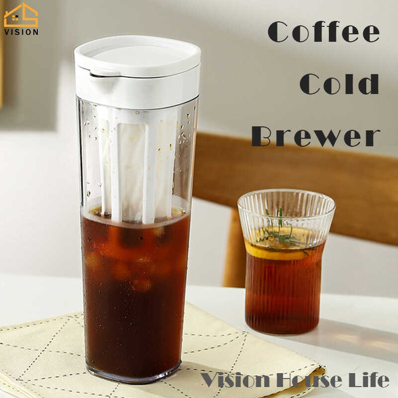 1100Ml Vision With Built-In Strainer Ice Brewed Water Bottle Pitcher ...