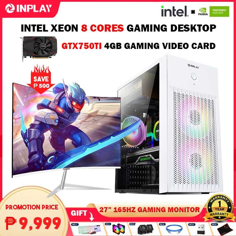 Xeon Intel 8 Core Gaming Desktop Nvidia Gtx750ti 4Gb Video Card I 32Gb ...