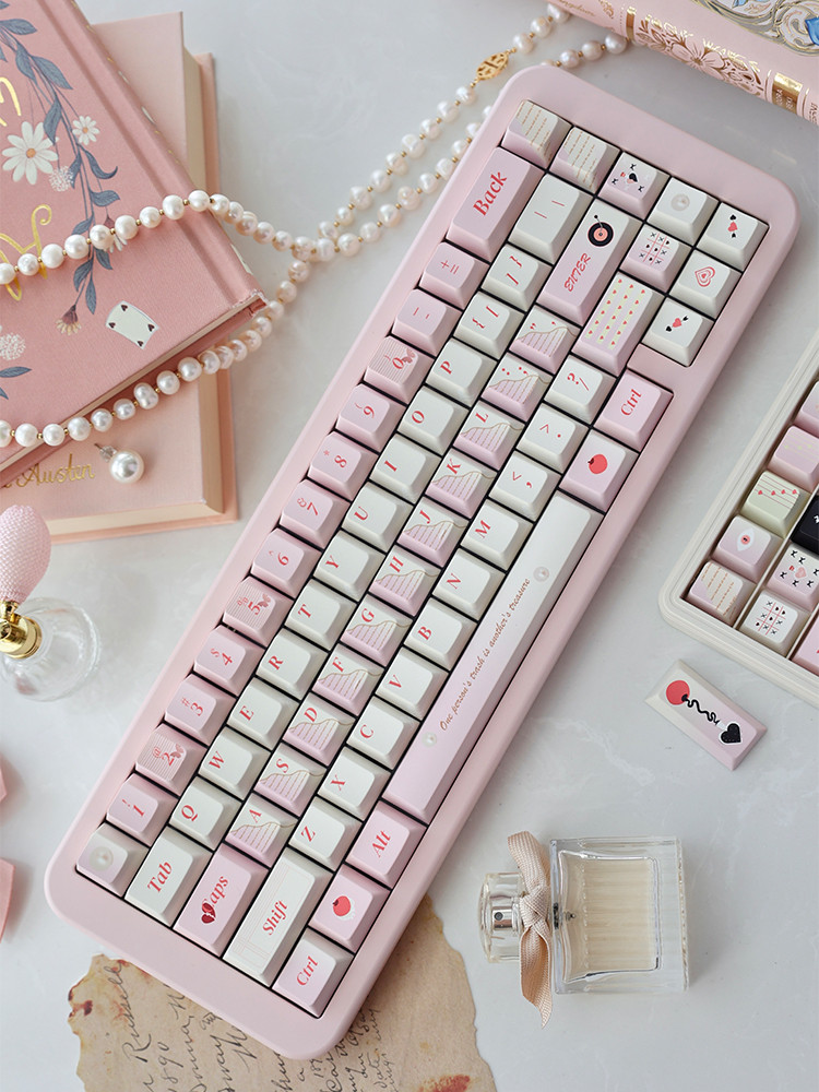 Love Note Keycaps Pink dopamine 1.7mm Thickness PBT Cherry/MOA profile ...