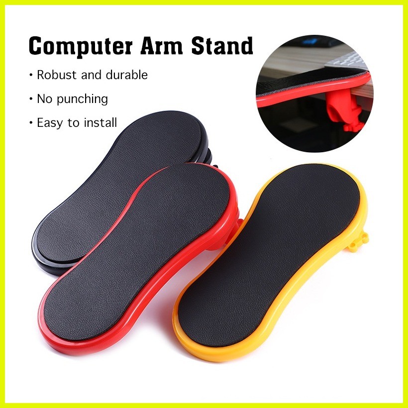 ๑ Computer Table Arm Support Computer Arm Rest Pad Desk Attachable PC ...