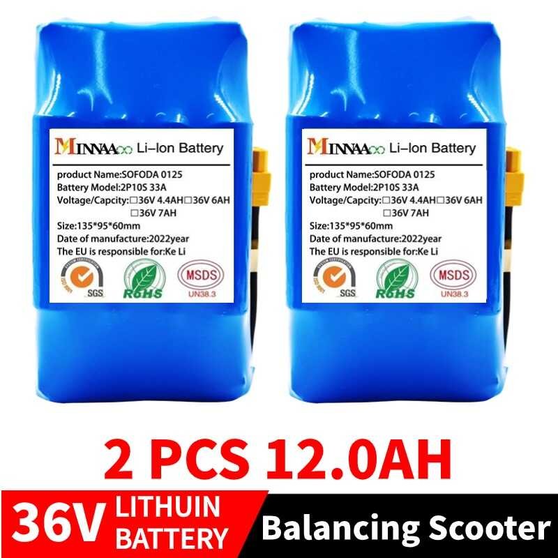 36V 12.0Ah Replacement Li-Ion Battery Pack For Electric Self Balancing ...