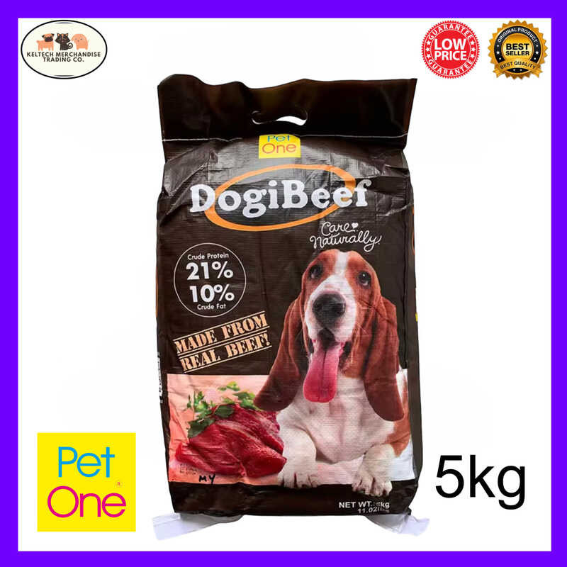 2025 Pet One Dogibeef Dogi Beef Dry Dog Food Repacked 500g / 1kg 5kg ...
