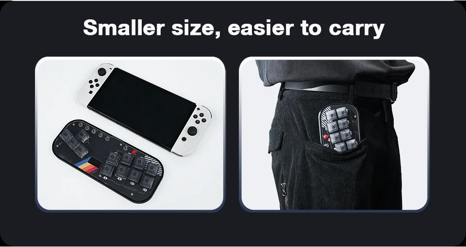 Mini Hitbox Controller Socd Arcade Stick Keyboard Rgb Cherry Switch For Pc Android Ps4