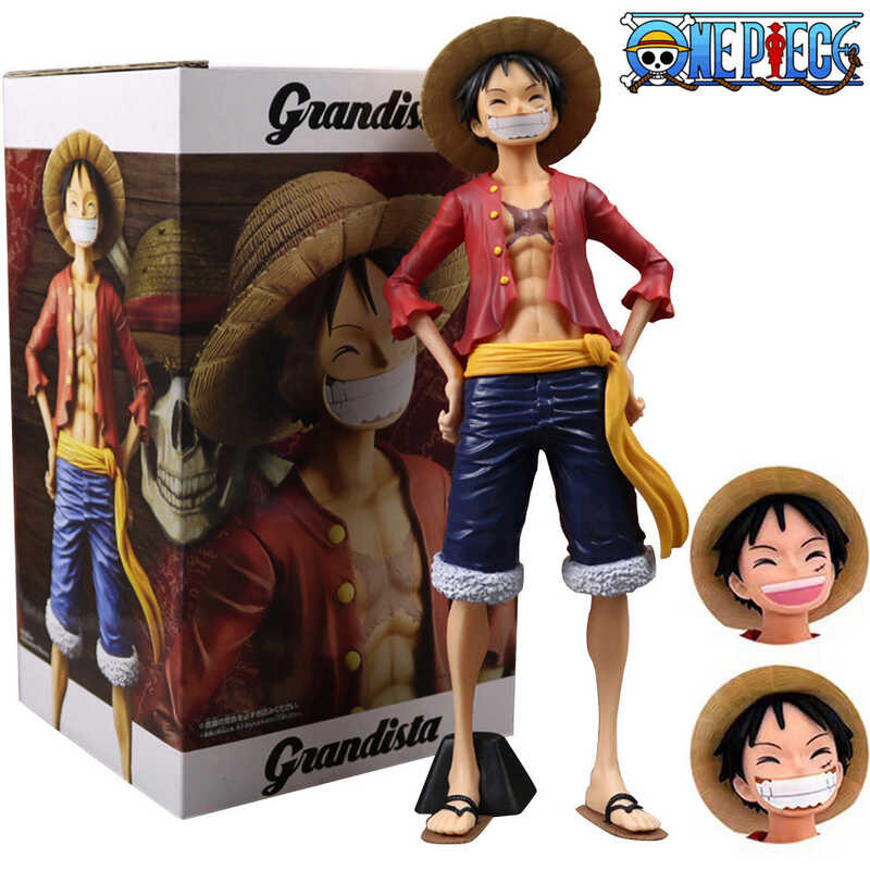 Isang Piece Anime Figure Confident Smiley Luffy Tatlong Form Face ...