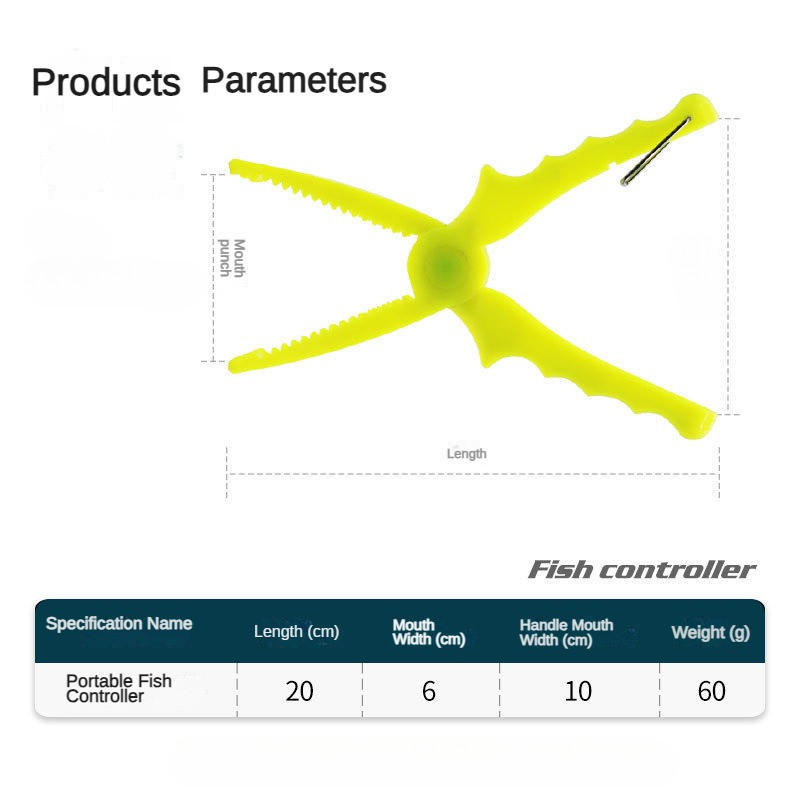 Fish Lip Gripper Fish Scales Professional Fish Holder ABS Fish Grabber ...