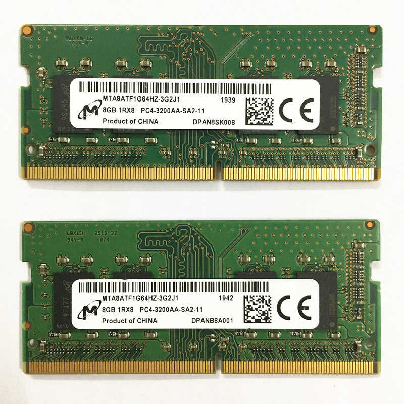 3200Mhz Micron Mta8atf1g64hz-3G2r1/3G2j1 Rams So-Dimm 1.2V Ddr4 8Gb ...