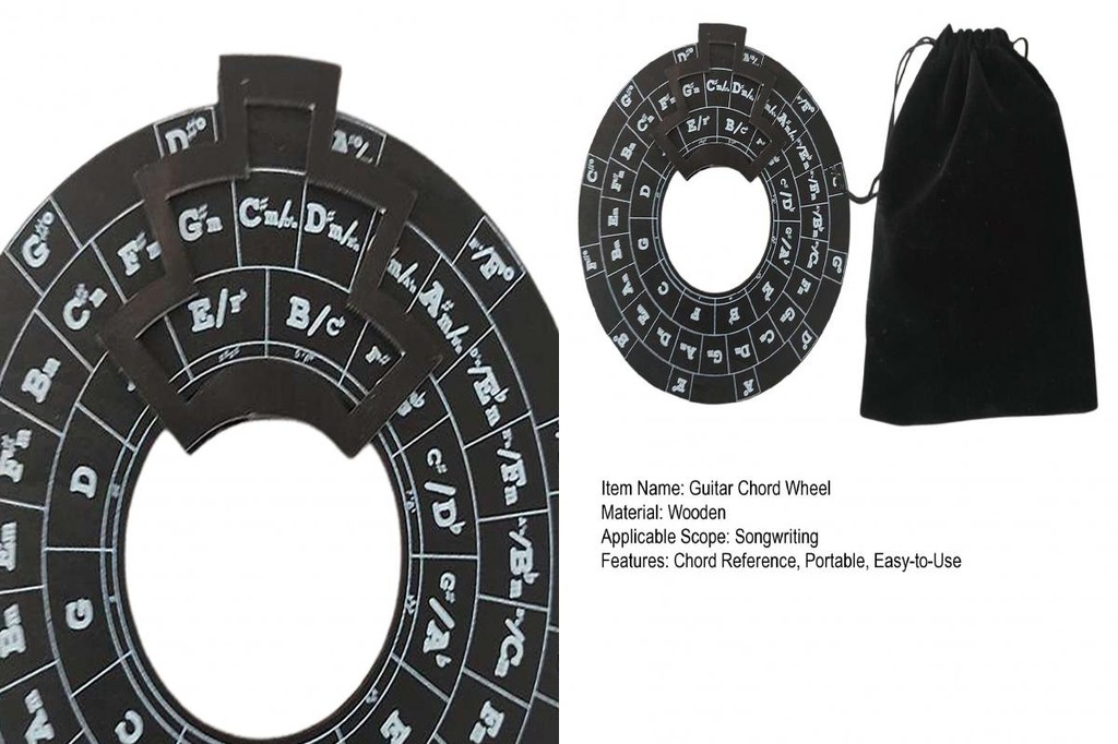 Key Signature Reference Tool Portable Guitar Chord Wheel Circle of ...