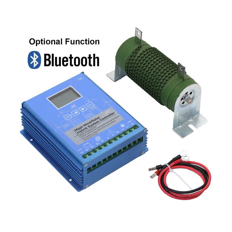MPPT Charge Wind 1500W Solar 1200W 12/24V/48V Auto Hybrid Controller ...