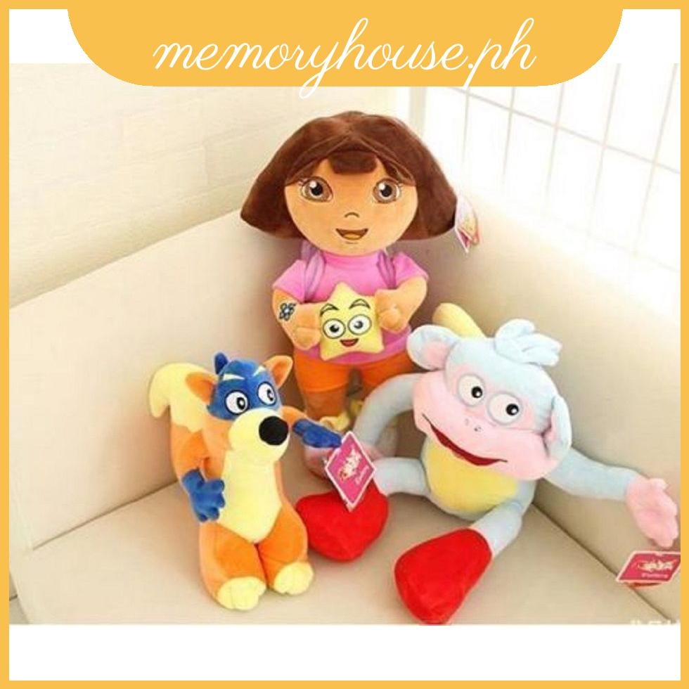 Dora The Explorer Swiper Fox Boots Monkey Backpack Map Kids Plush Toy ...