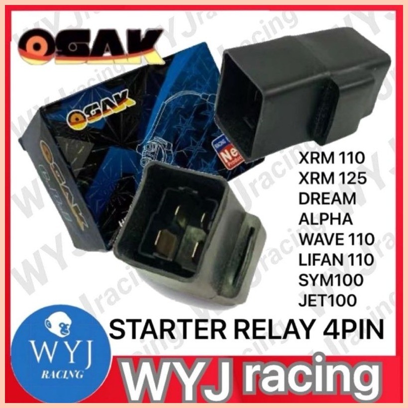 ♨ starter relay 4 pin xrm wave 100 dream/c100 lifan110 | Shopee Philippines