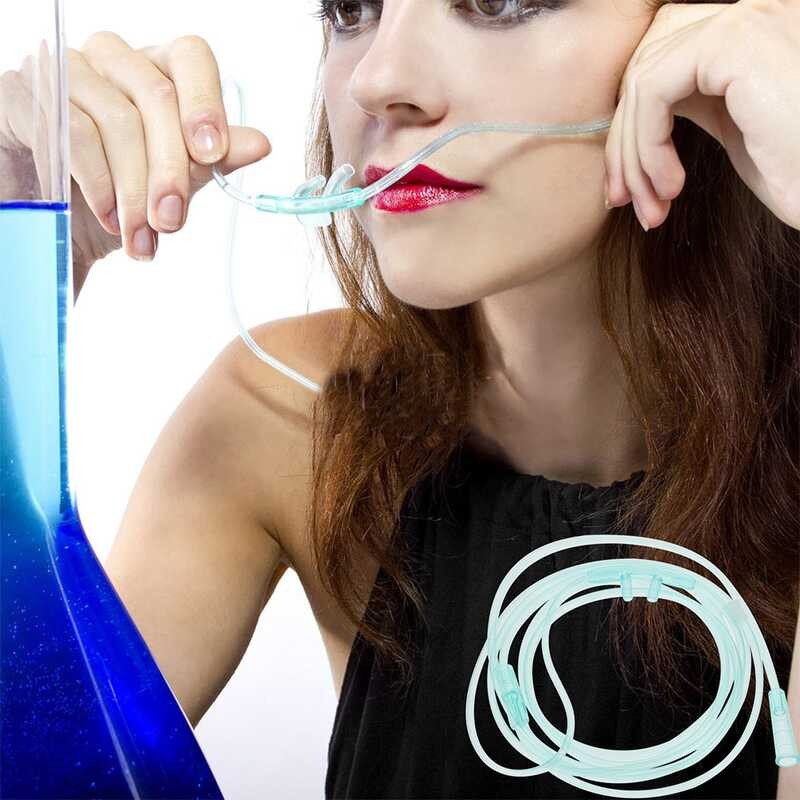 Pcs 12 Disposable Nasal Oxygen Cannula Medical Pipe Home Hospital ...