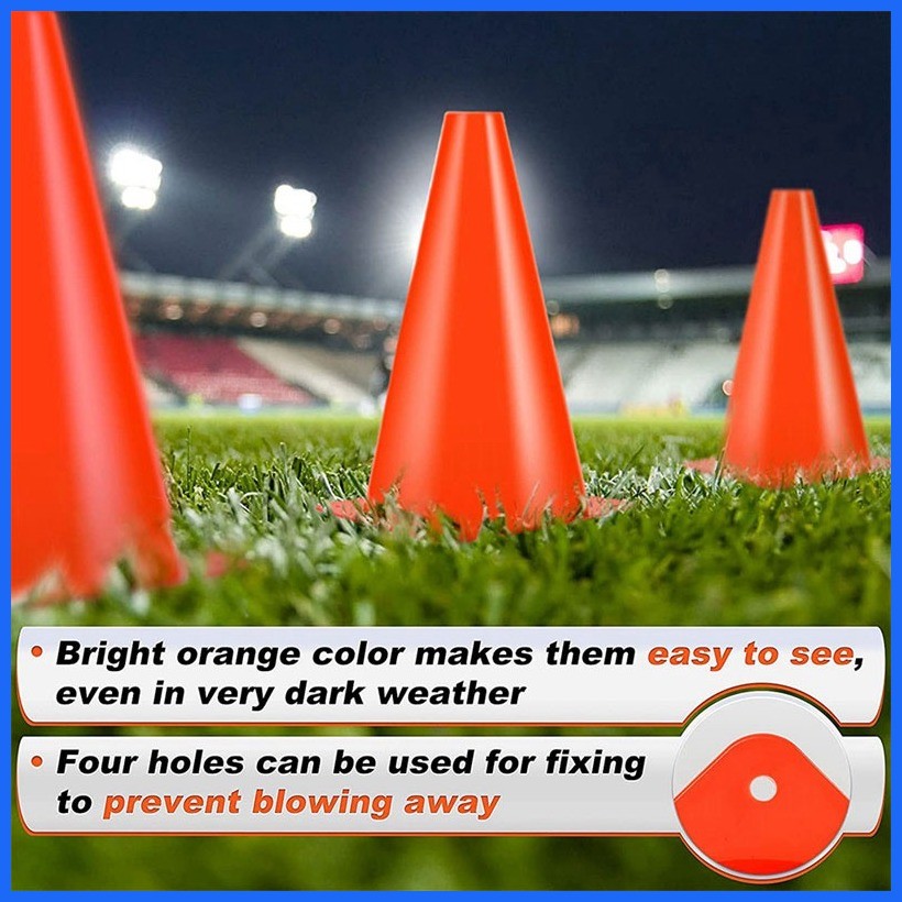 ⊙ 5Pcs Soccer Agility Cones Plastic Traffic Cone For Skating Basketball ...