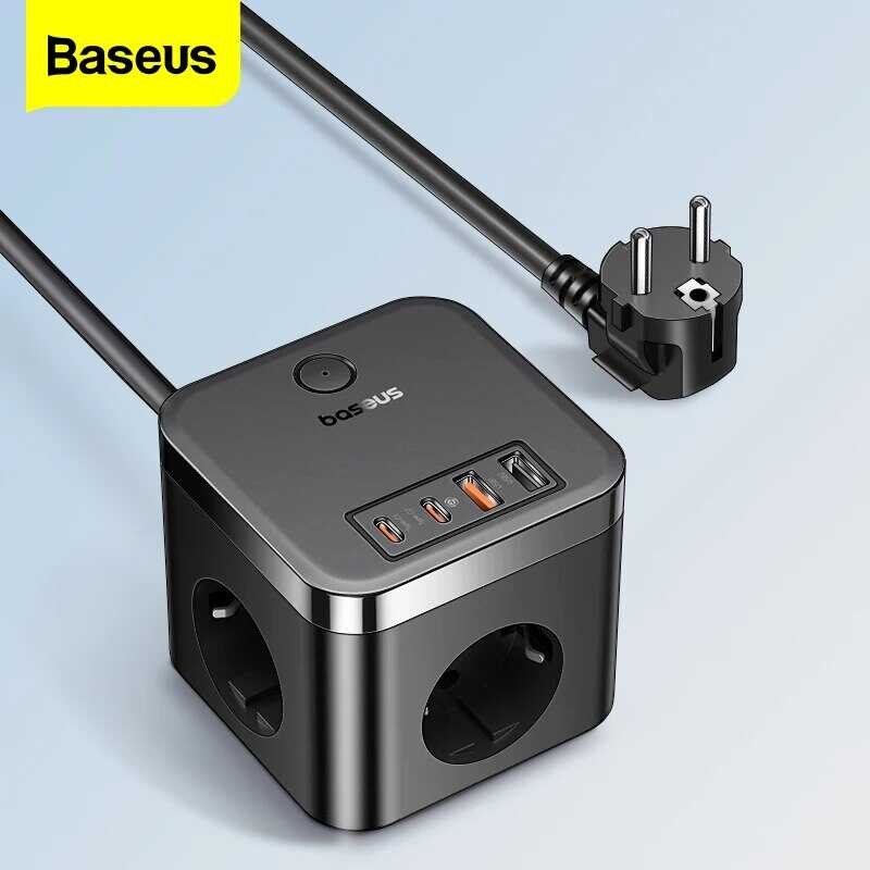 Baseus 7 In 1 Multiple Ports Fast Charger Power Strip 3Ac Outlet Socket ...