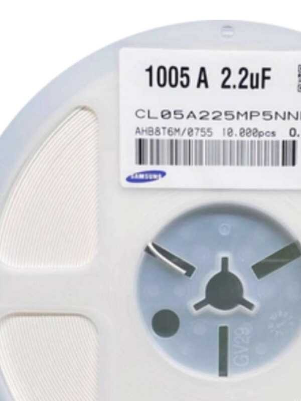 Chip Ceramic Capacitor 0402 1005 2.2UF 225K 6.3V 10V 16V 25V 50VX5R 10% ...