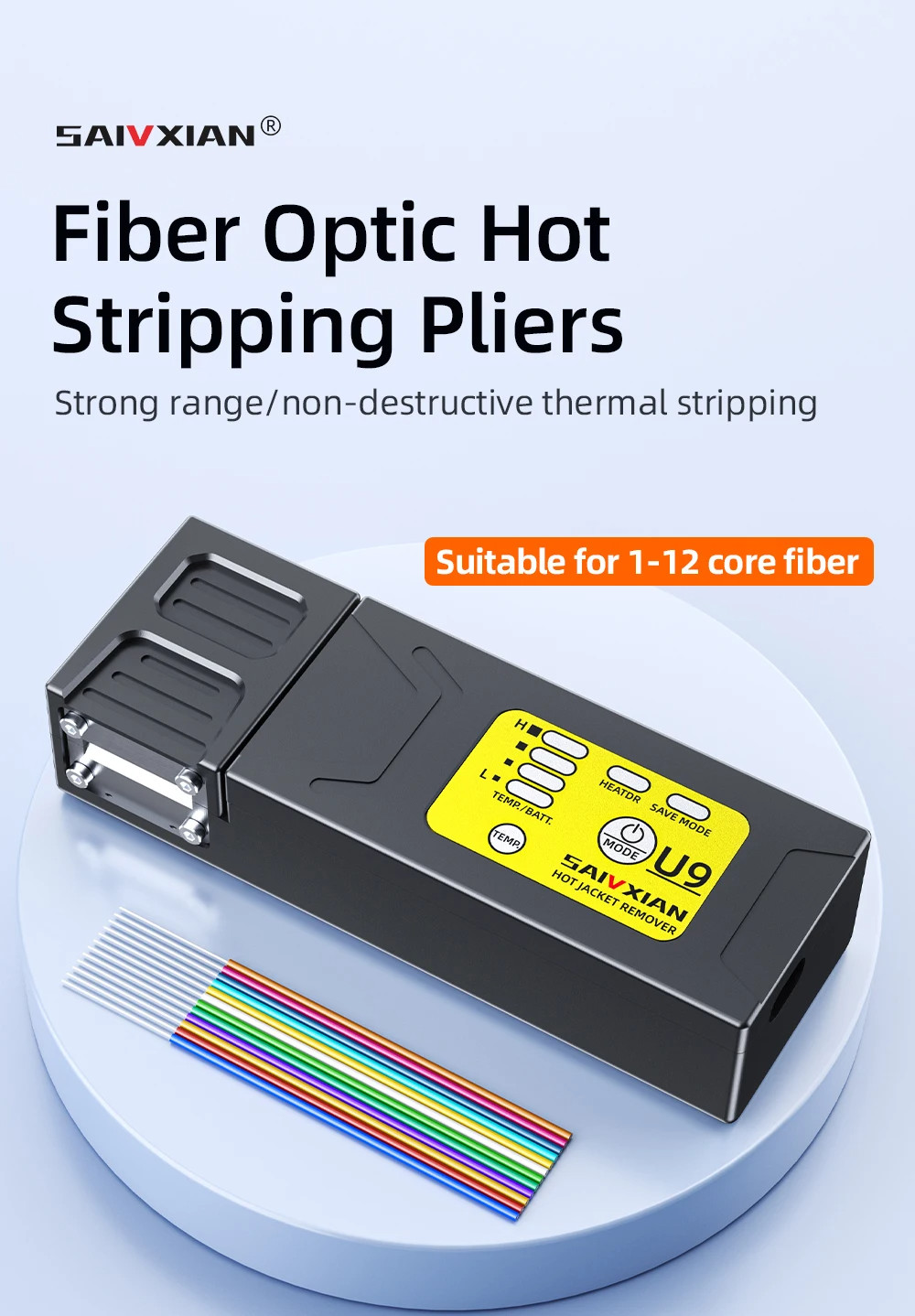 FTTH Tool U9A Fiber Thermal Stripper Pliers Heated Optical Wire Stripping Slitter | Shopee ...