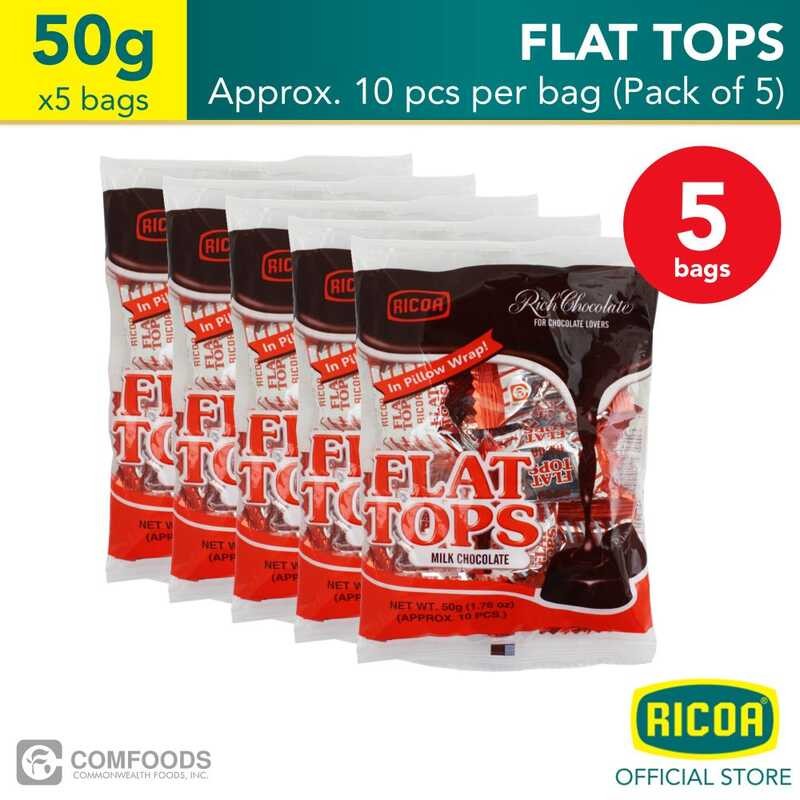 RICOA Flat Tops Milk Chocolate 50G (10S) | Shopee Philippines