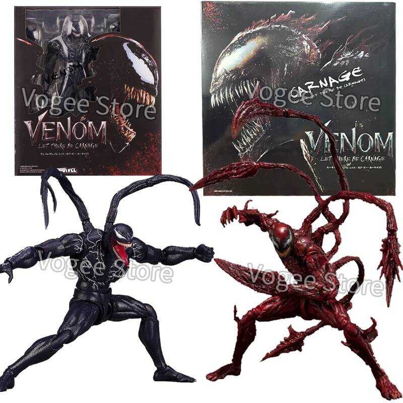 SHF Venom Red Venom Carnage Action Figure Joint Movable Toys Venom 2 ...