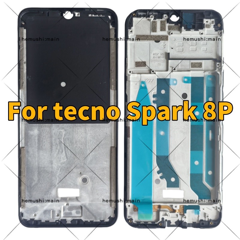 LCD front Display frame for Tecno Spark 8P KG7 KG7H Front Housing ...