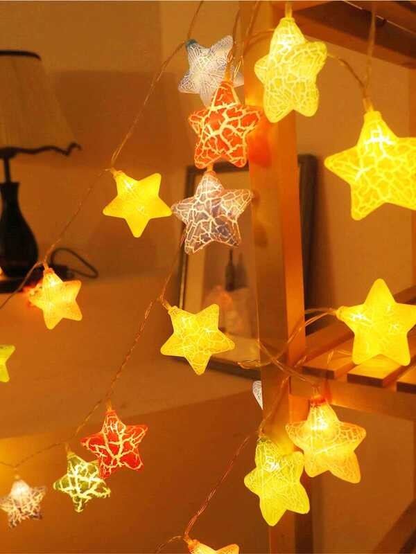 Rattan Ball Thai LED Colorful Lights Flashing String Lights Macaron ...