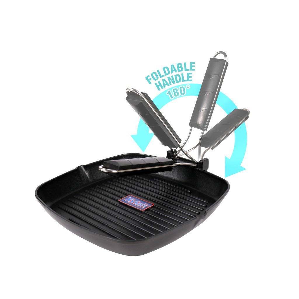 Chef's Gallery Induction Square Grill Pan 28cm Induction Safe | Shopee ...