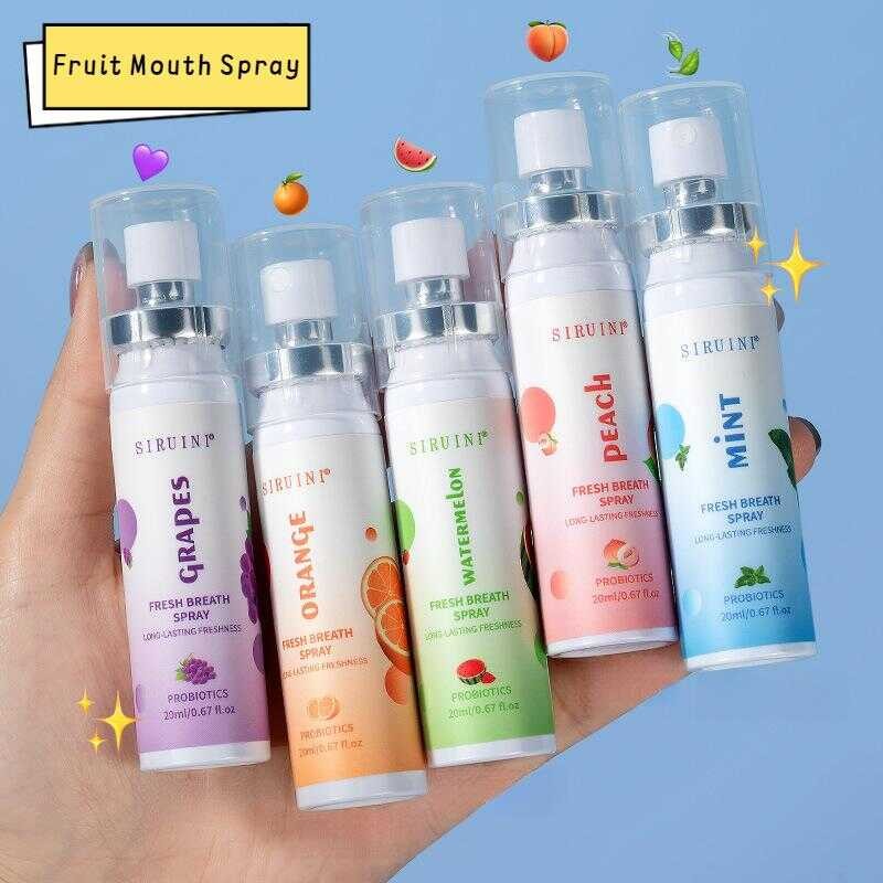 Asz-097 Oral Fruit Flavored Mouth Spray 20Ml Fresh Probiotic Freshener ...