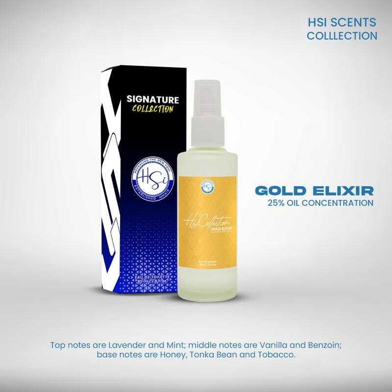 Asz-153 HSI Scents Signature Gold Elixir For Men Perfume Oil Based 85Ml ...