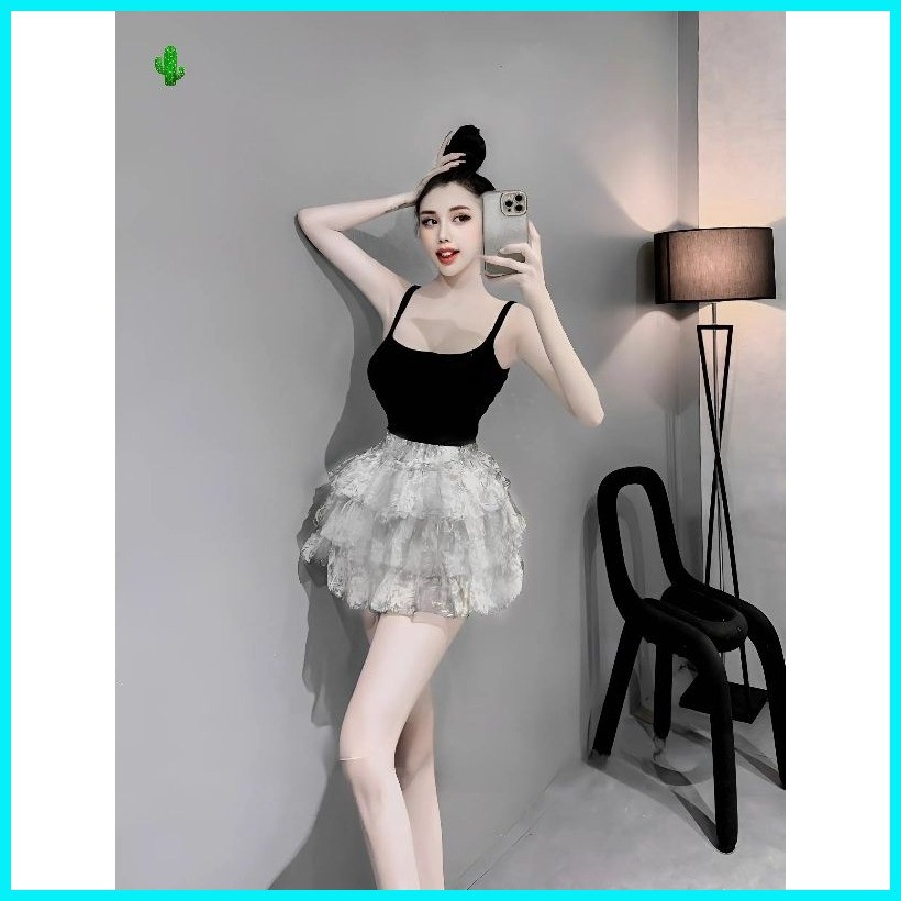 2-piece set & layered chiffon skirt with cute patterns (BC) | Shopee ...