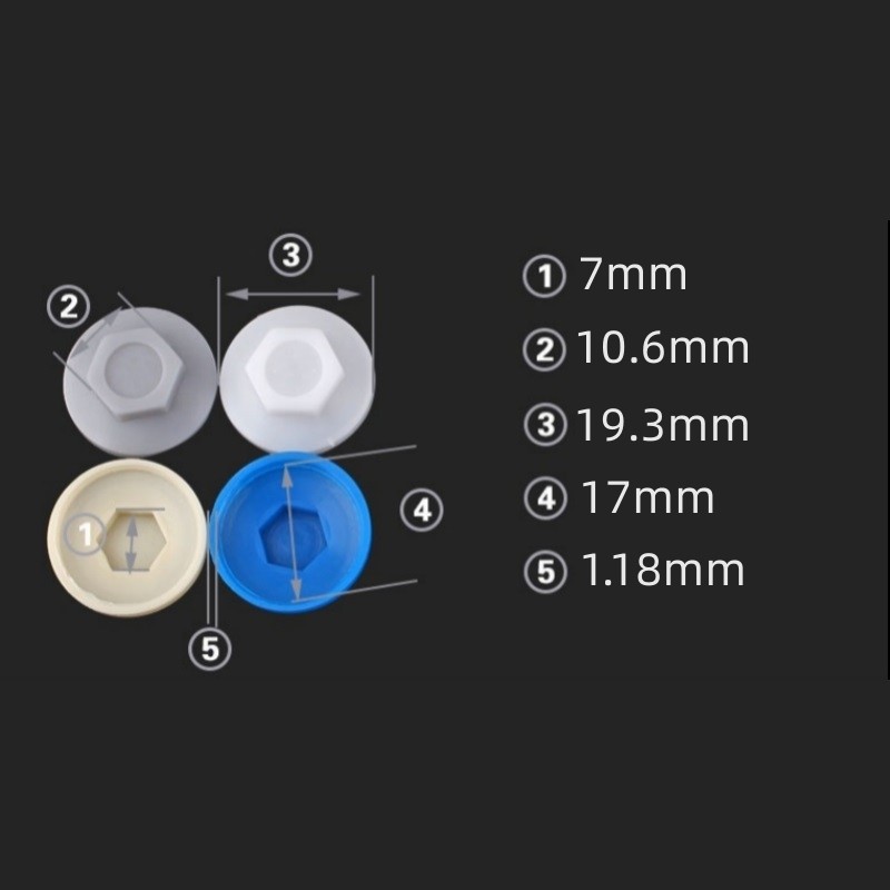 Self-Drilling Screw Waterproof Cap Outer Protective Cover For 5.2mm ...
