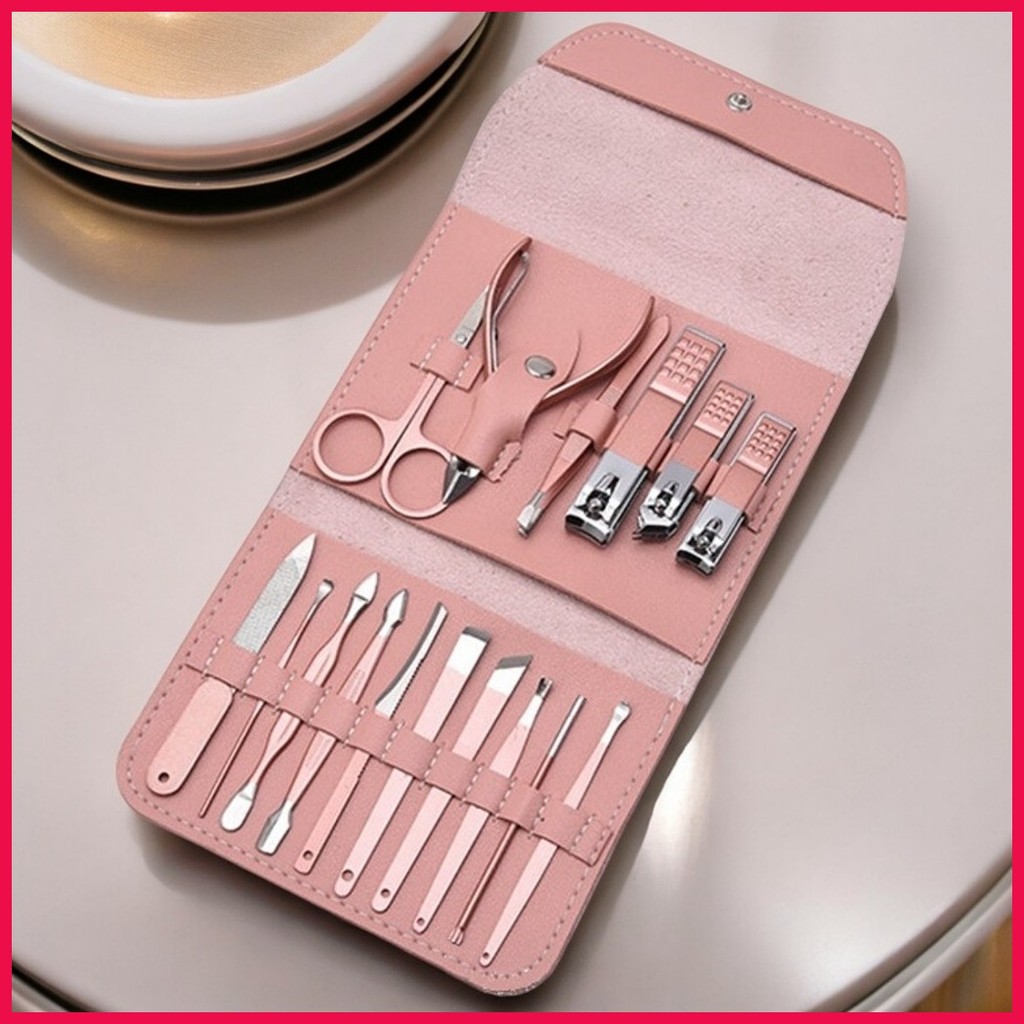 16 in 1 Manicure Tools Nail Care Pedicure Set | Shopee Philippines