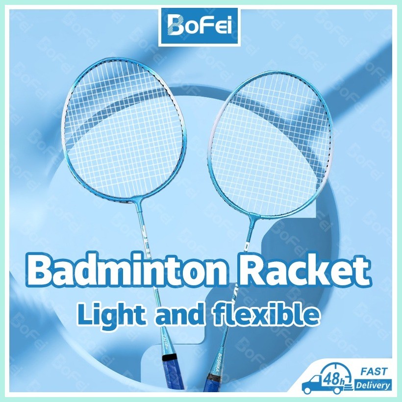 Badminton set Racket Professional Rocket With Feather Shuttlecock For ...