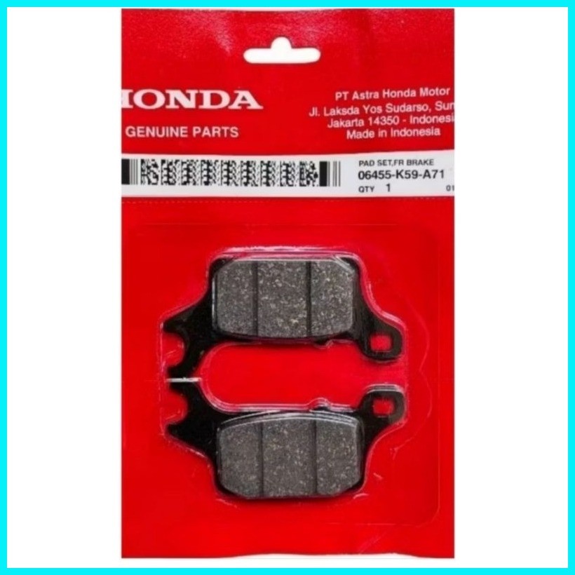HONDA CLICK BRAKEPAD SET V2 CLICK 125/150 GENUINE PARTS | Shopee ...