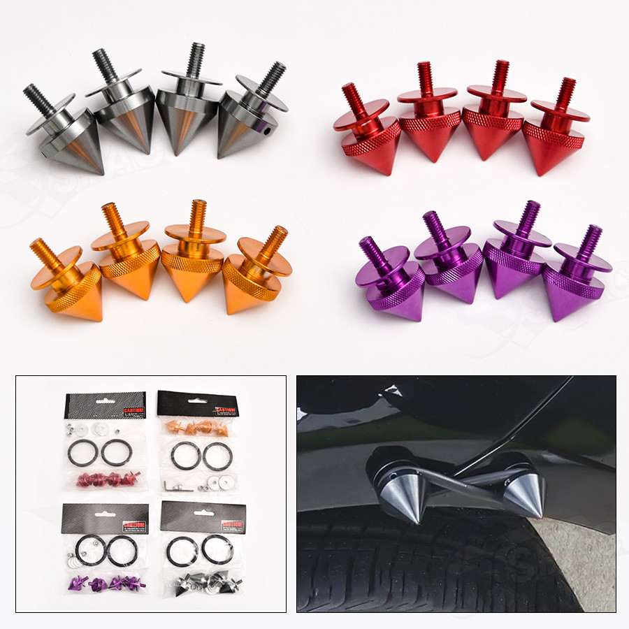 Universal JDM Aluminum Bumper Quick Release Fasteners Fender Washers ...