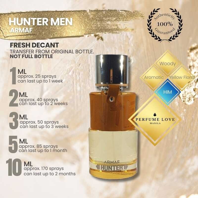 PERFUME DECANT Arm of Hunter Men (Lacost and Blanc White Dupe) COD ...